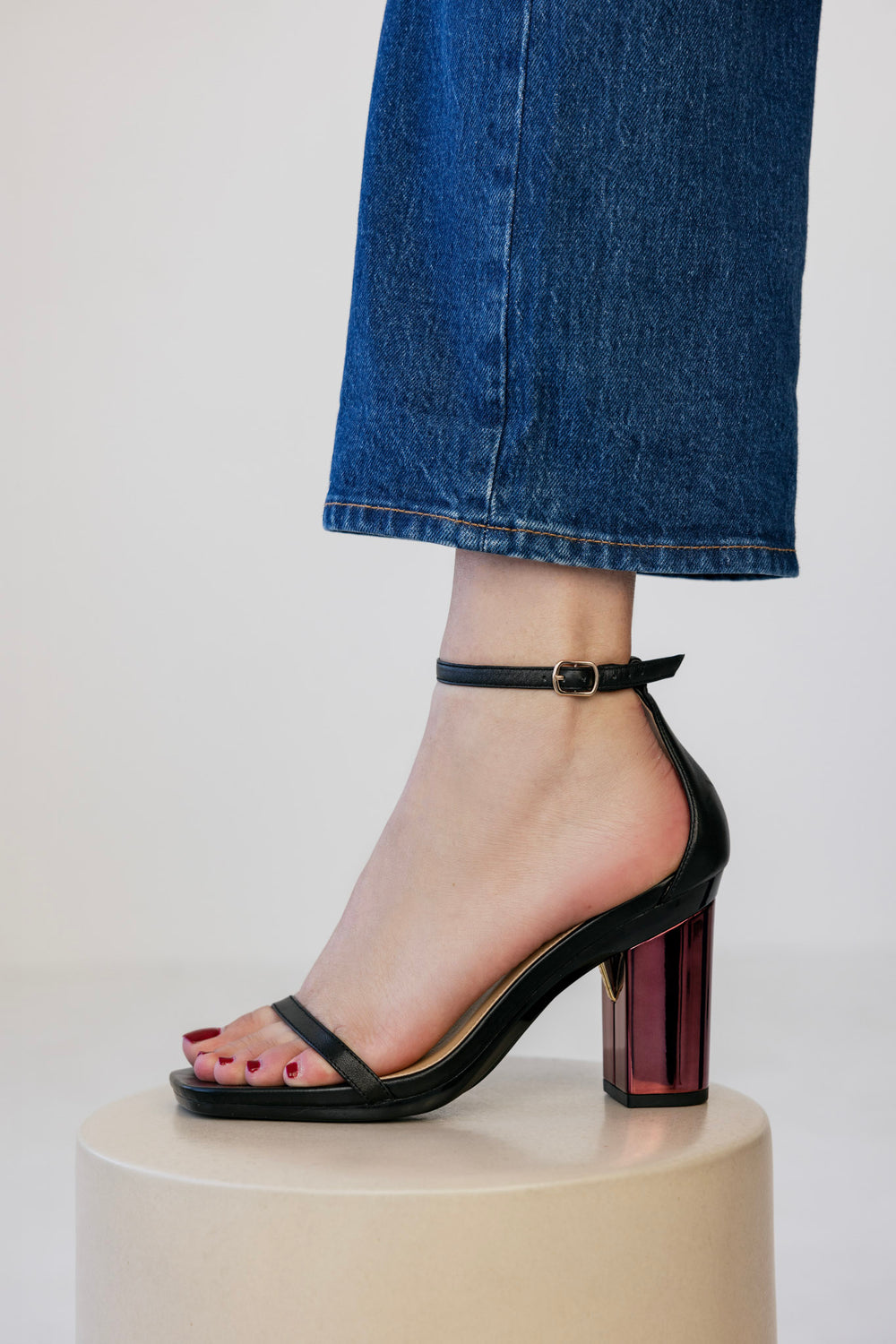 Block Heel Kit 3 Cherry Mocha Metallic