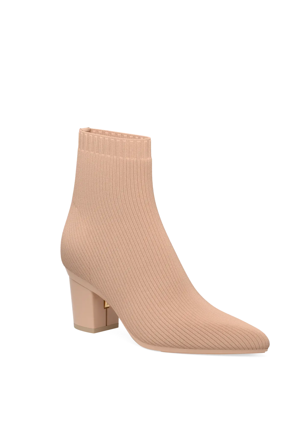The Bootie - Sand Knit + Block Heel Kit 3 Sand - Final Sale
