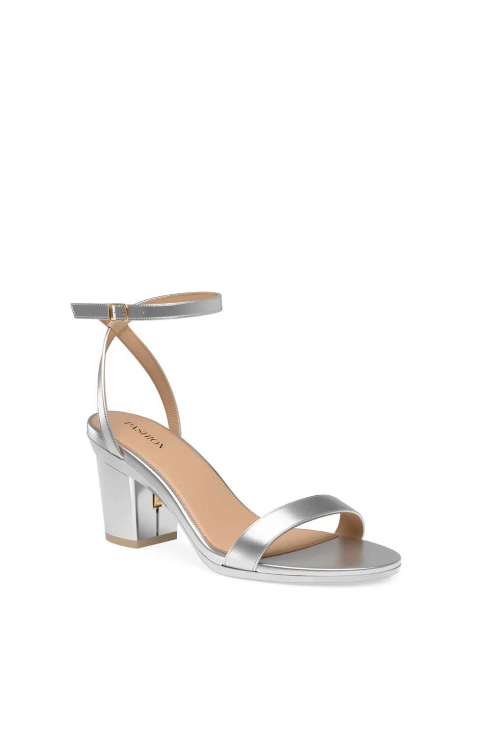 The Brenna - Matte Silver 3 Block