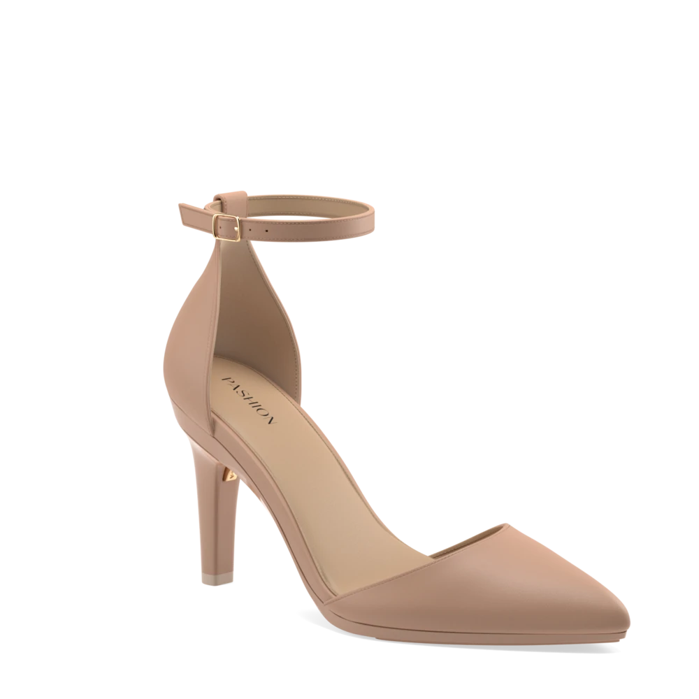The D'Orsay Latte Leather + Stiletto Heel Kit 4 Latte