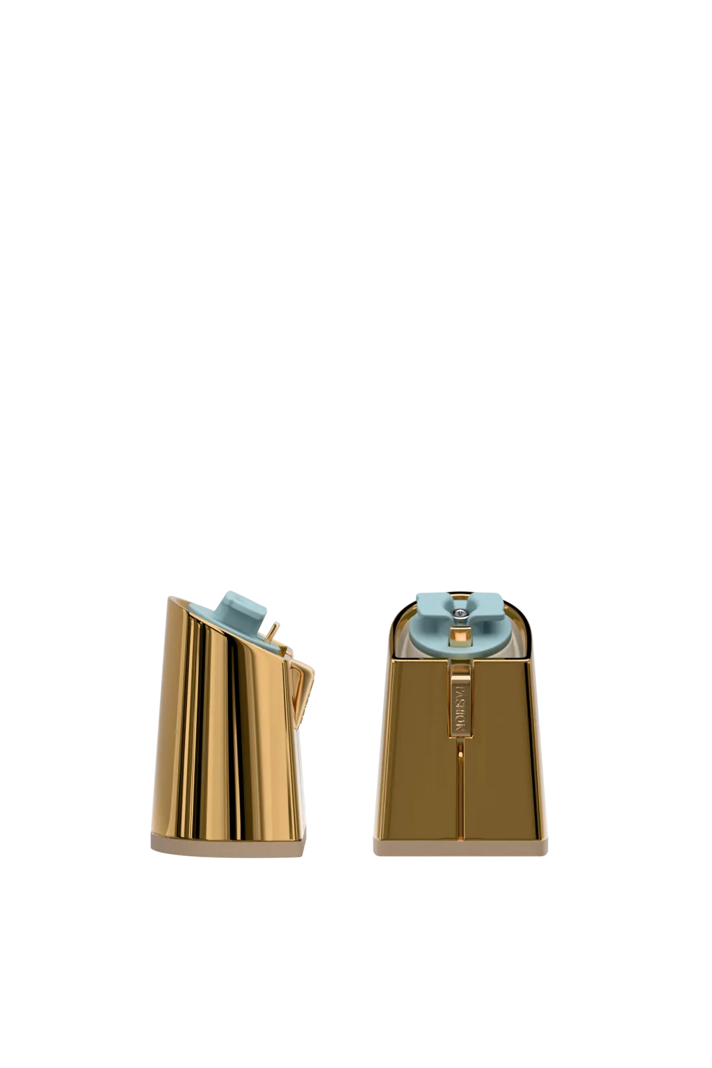 Flare Block Heel Kit 4 Gold Metallic