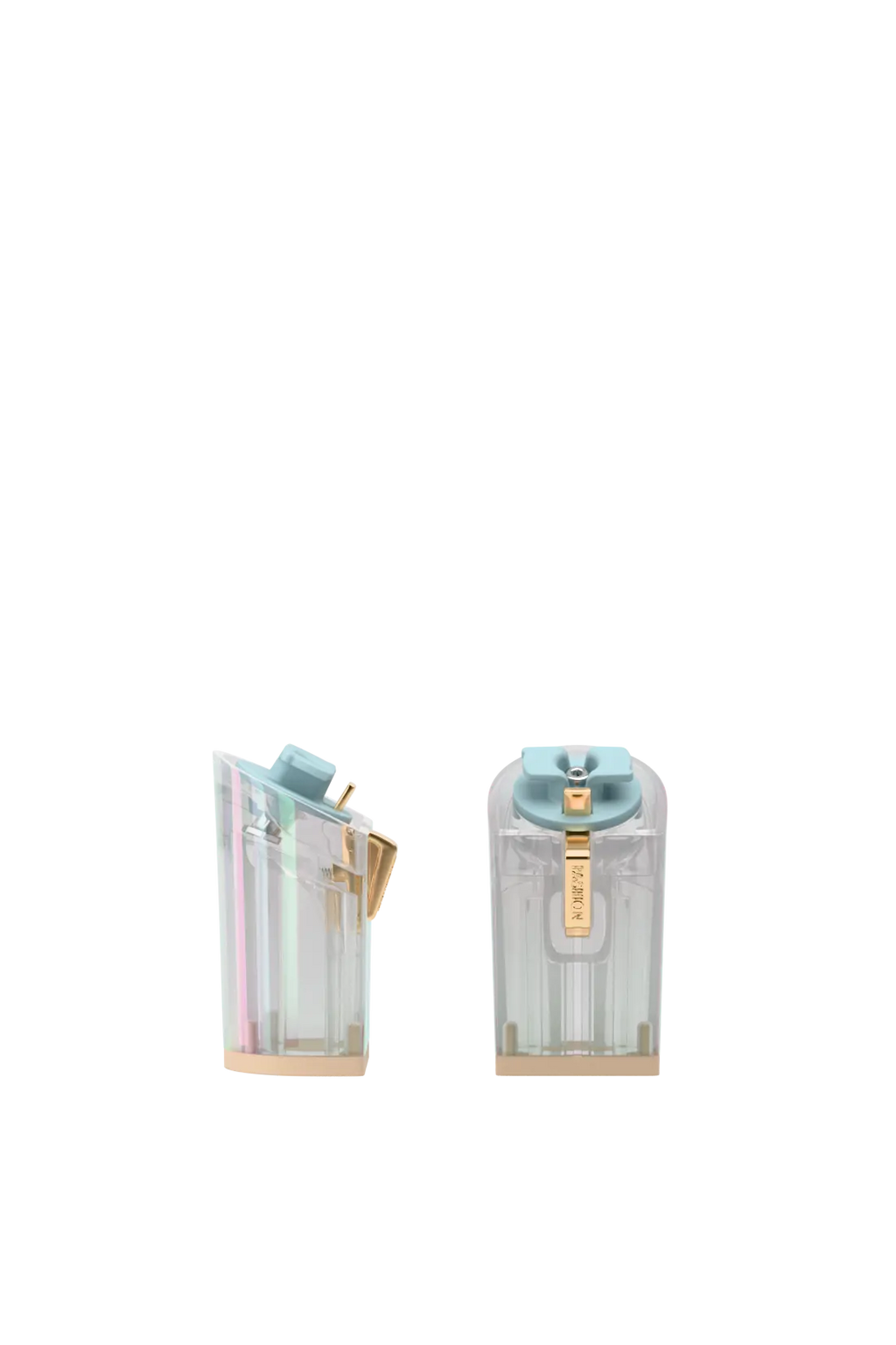 Block Heel Kit 4 Iridescent Transparent