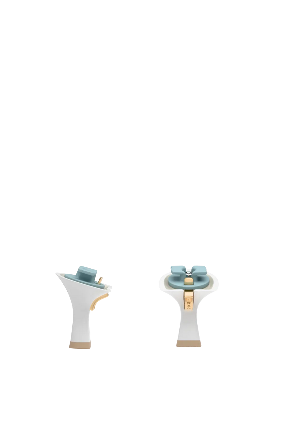 Flare Stiletto Heel Kit 3 White